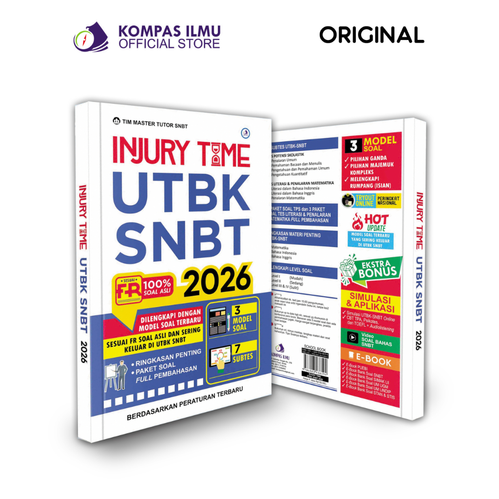 Jual Buku UTBK SNBT - Buku Injury Time UTBK SNBT 2026 TERBARU | Shopee Indonesia