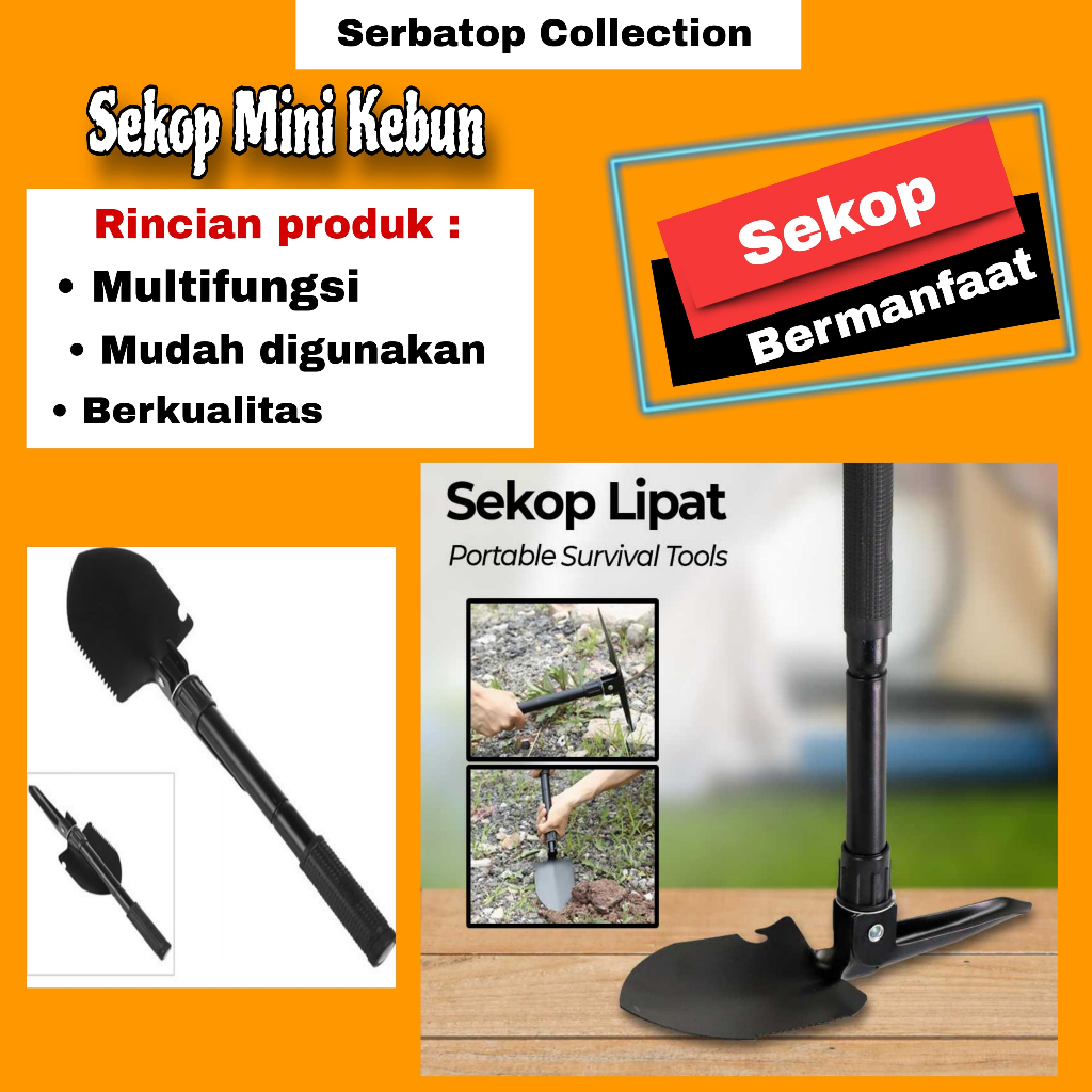 Jual sekop mini buat berkebun sekop mini 3 in 1 tanaman plastik kebun ...