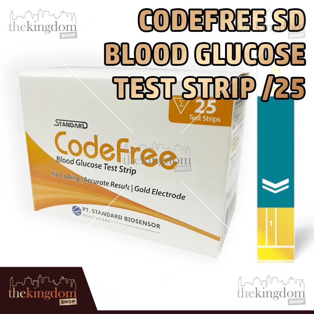 Jual Codefree SD Blood Glucose Test Strip /25 Refil Gula Darah Refill ...