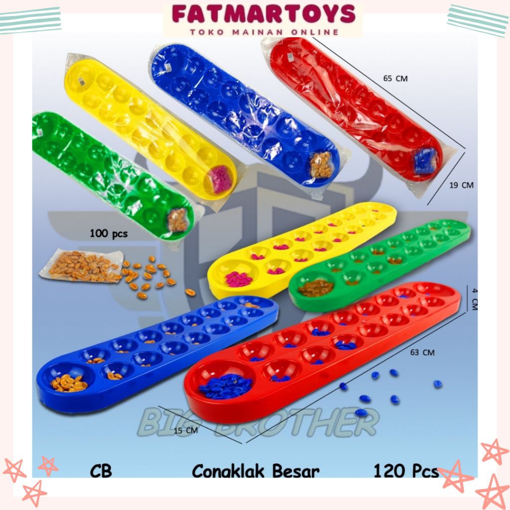 Jual Mainan Congklak Dakon Conglak Congkak Jumbo Besar Mainan Anak ...