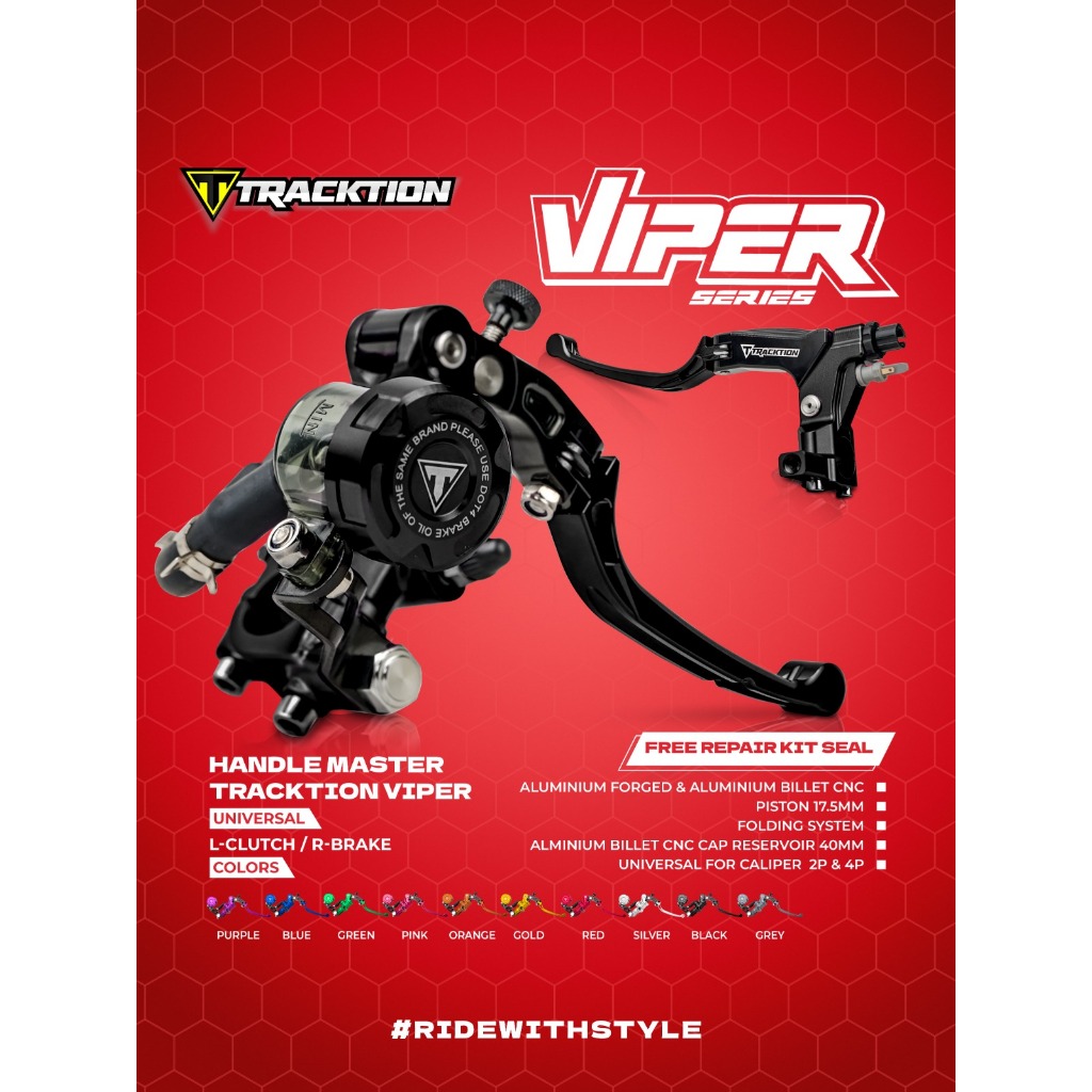 Jual HANDLE MASTER TRACKTION VIPER R-BRAKE/L-CLUTCH UNIVERSAL | Shopee ...