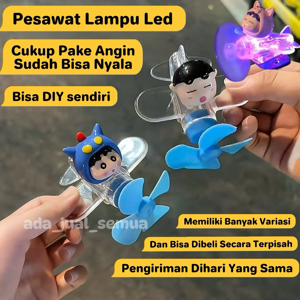 Jual Pesawat Lampu LED Ornamen Mobil Lampu Pesawat Energi Angin Lampu ...