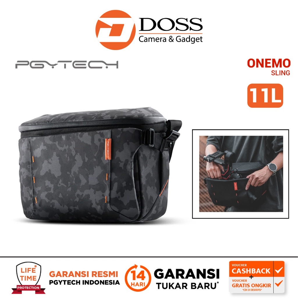 Jual PGYTECH OneMo Sling 11L Grey Camo Camera Bag | Shopee Indonesia