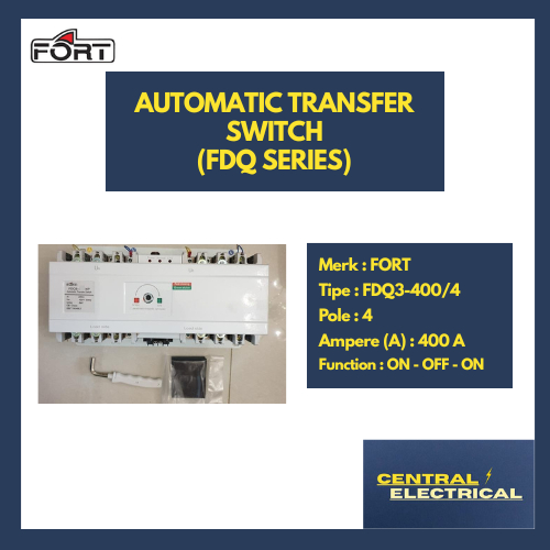 Jual FORT ATS Automatic Transfer Switch (FDQ Series), 4 Pole 400A merk ...