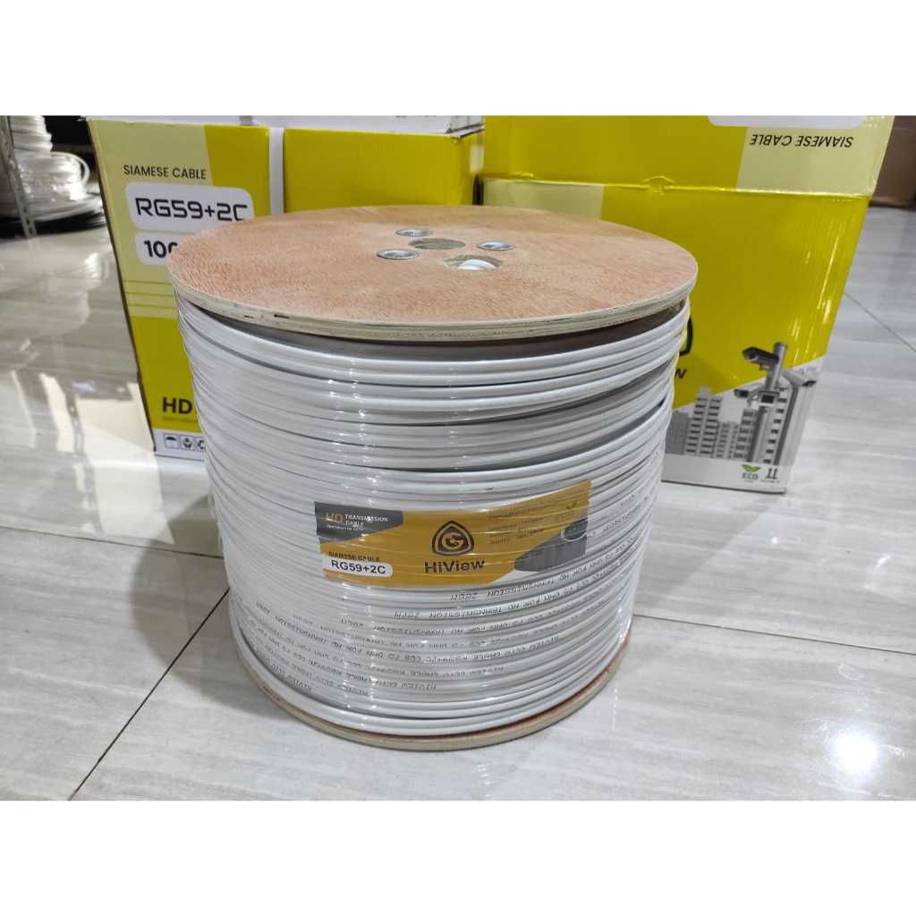Jual Kabel CCTV RG59 plus power DC 300 Mtr Merk HIVIEW - 300 MTR ...
