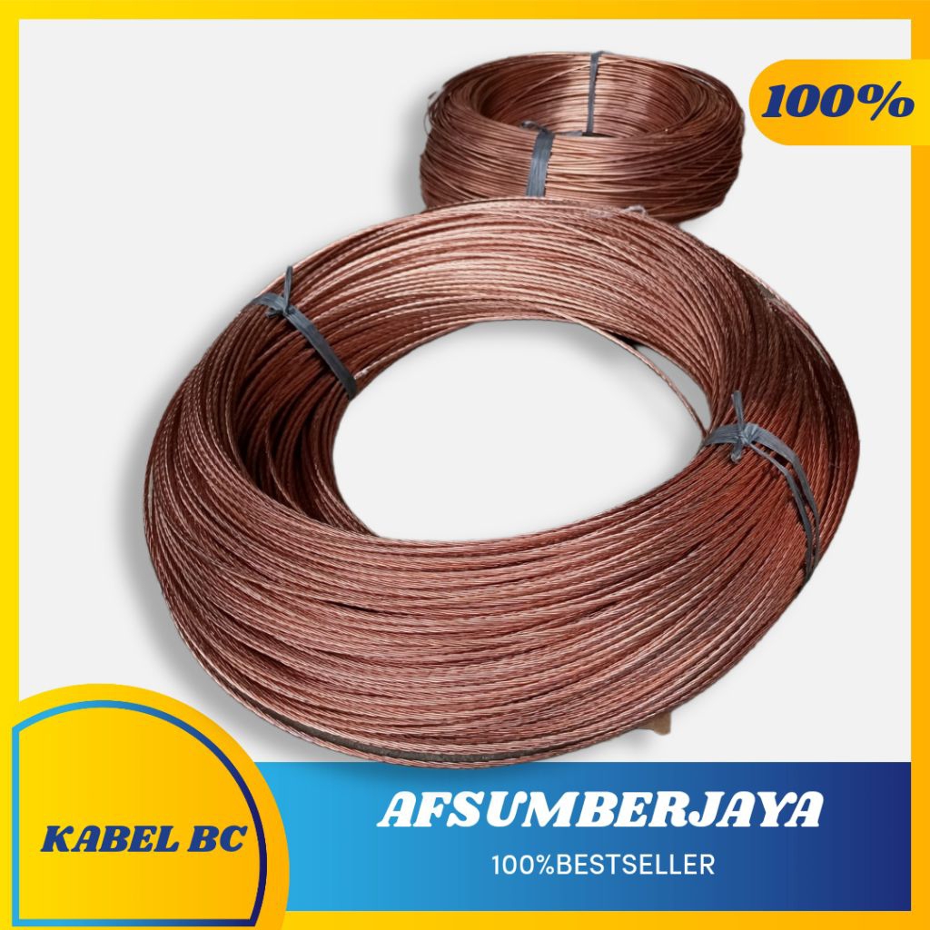 Jual Kabel bc ( bare copper ) cu tembaga full size ukuran 50mm 70mm ...