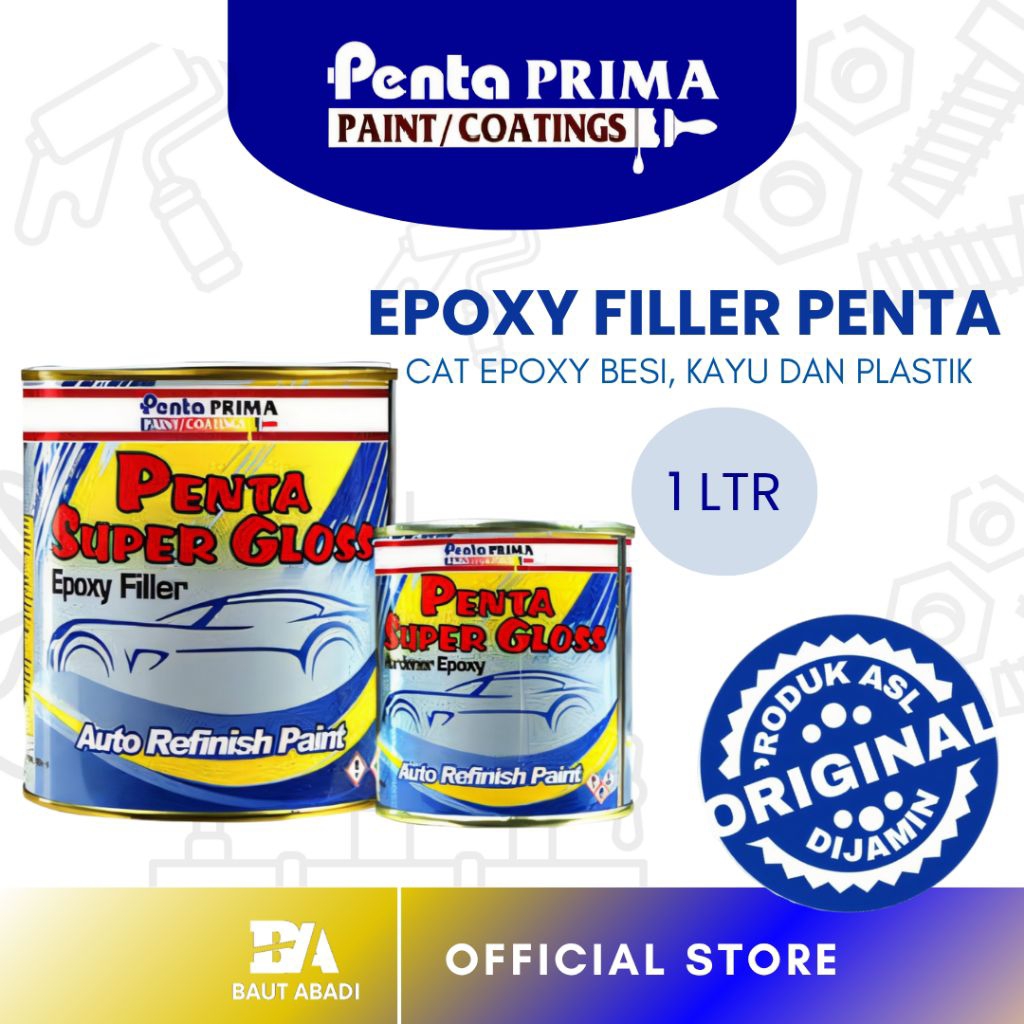 Jual Epoxy Filler Penta Gloss Abu Abu Grey 1 KG | Shopee Indonesia