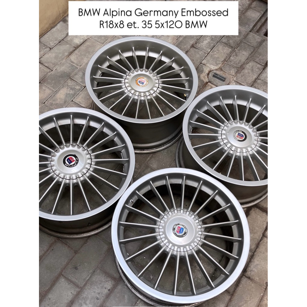 Jual Velg BMW Alpina Ring 18 Embossed Germany non PN. Lebar 8. Et 35 ...