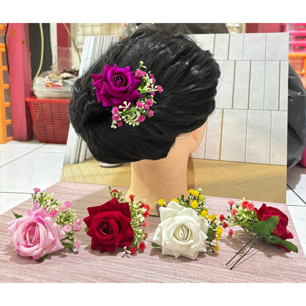 Jual Tusuk bunga sanggul/Hiasan sanggul | Shopee Indonesia