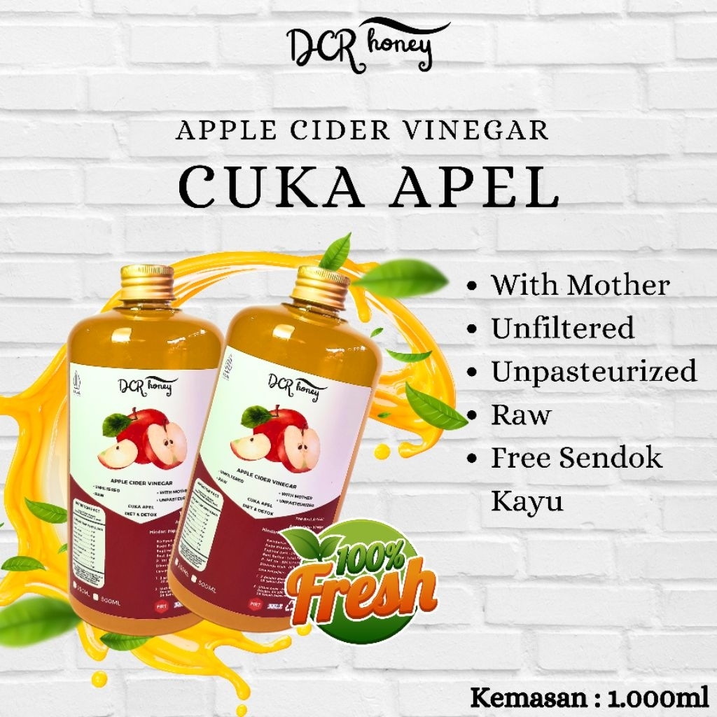 Jual DCR Honey - Paket Bundling Cuka Apel Original Premium 1.000ml With ...