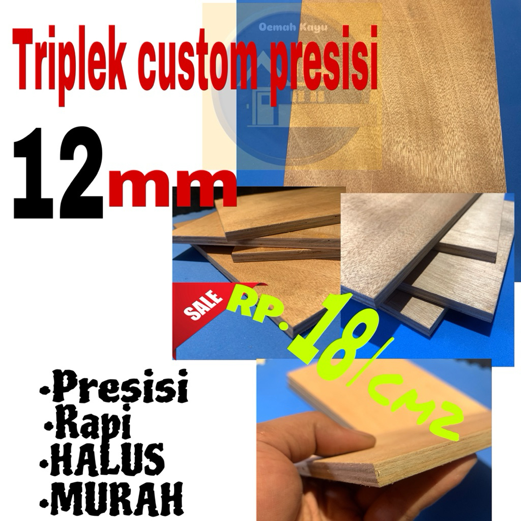 Jual Triplek 12mm Custom Ukuran | Shopee Indonesia