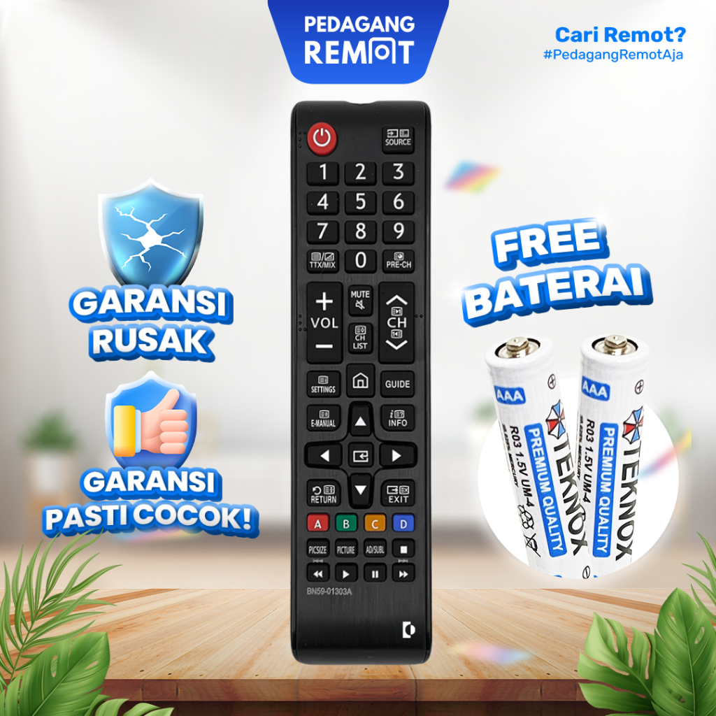 Jual Remot Remote TV Samsung LCD LED Smart TV UHD 4K Netflix BN59-01303A Original | Shopee Indonesia