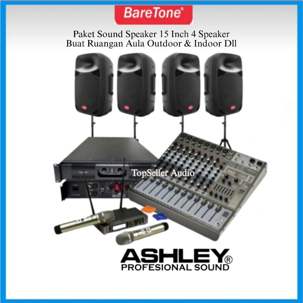 Jual Paket sound system Speaker 15 Inch BareTone Ruangan Aula ...