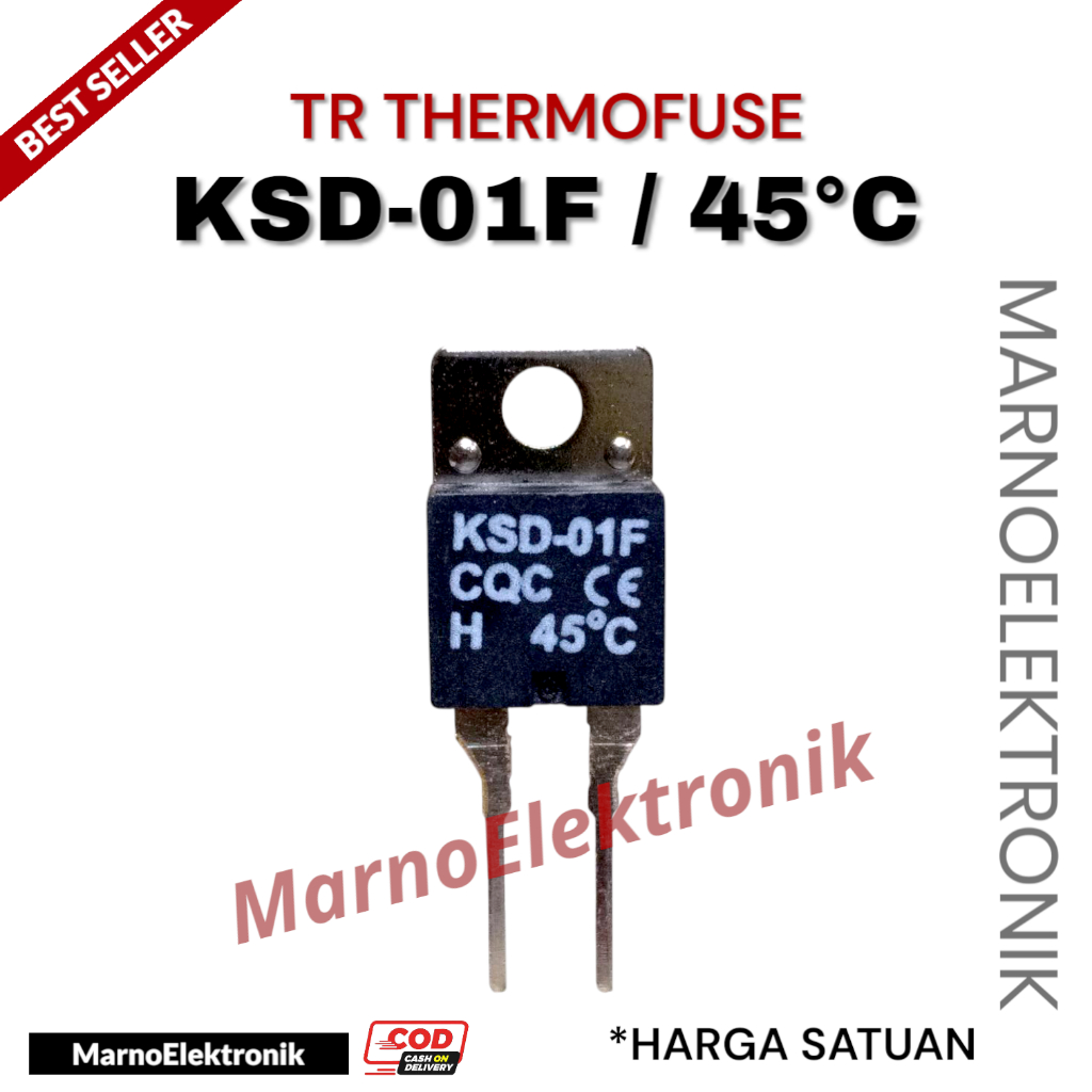 Jual TRANSISTOR TR THERMOFUSE UNTUK POWER KSD-01F SERI H 45°C 50°C 55°C 60°C 70°C 75°C 90°C 95°C ...