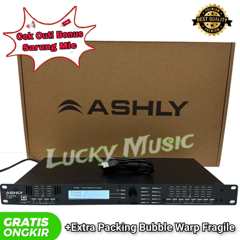 Jual Speaker Management Ashly Protea 4.8 SP DLMS Ashly Protea 4 in 8 out | Shopee Indonesia