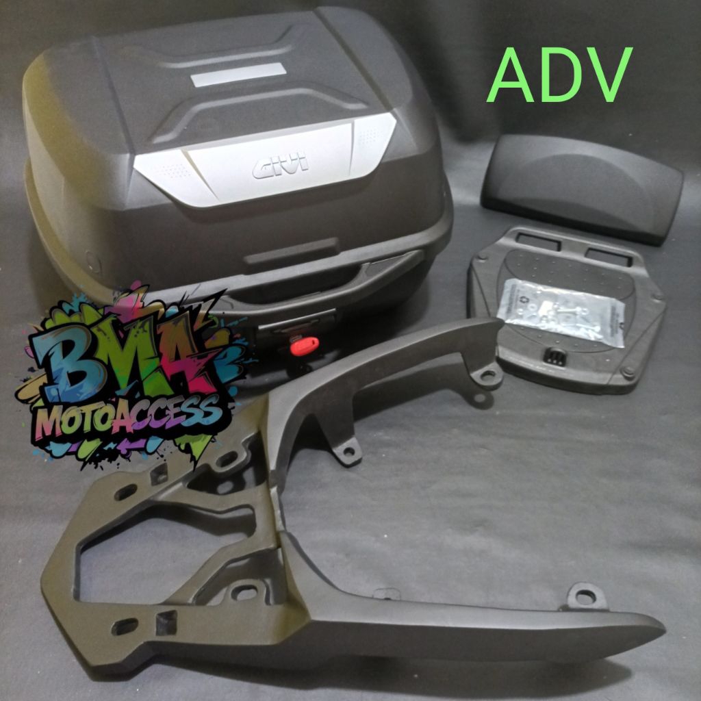 Jual BOX GIVI E43NTL & BREKET BOX+BACKREST - ADV 150/160 / PAKETAN BOX ...