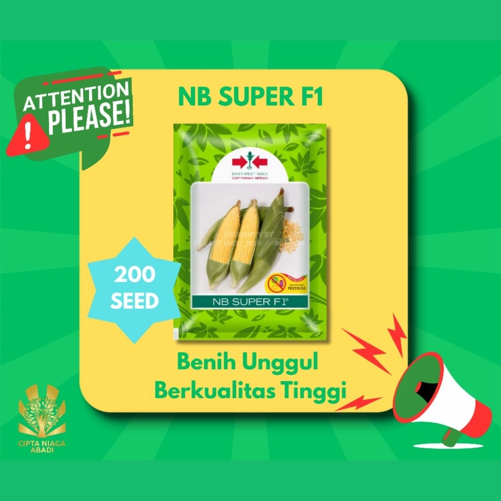 Jual Benih Jagung Manis NB SUPER F1/Pengganti BONANZA F1, 200 seed ...