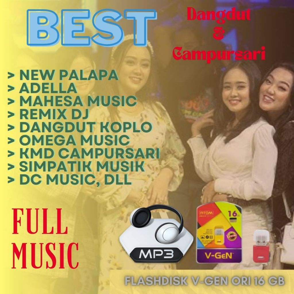 Jual USB FULL MUSIK FLASHDISK V-GEN 16GB | Shopee Indonesia