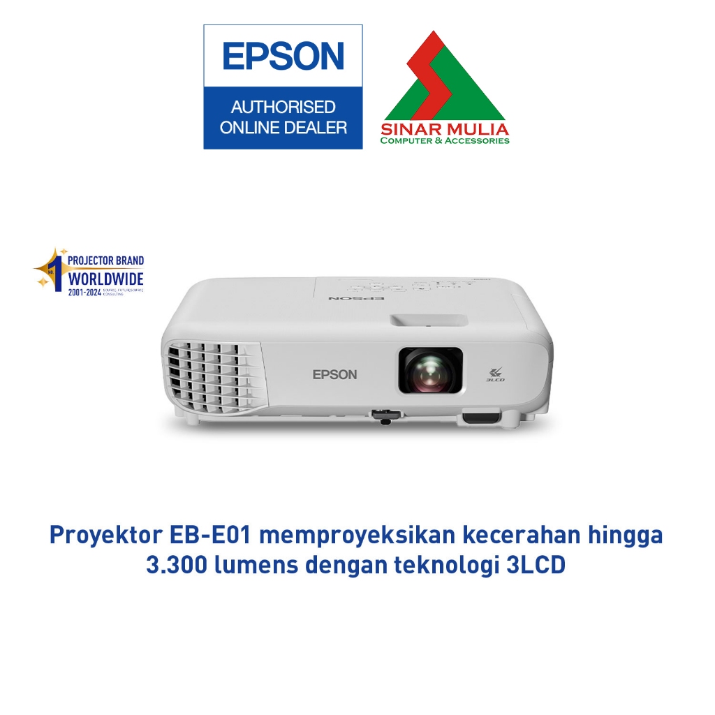 Jual Epson EB-E01 XGA 3LCD Projector | Shopee Indonesia