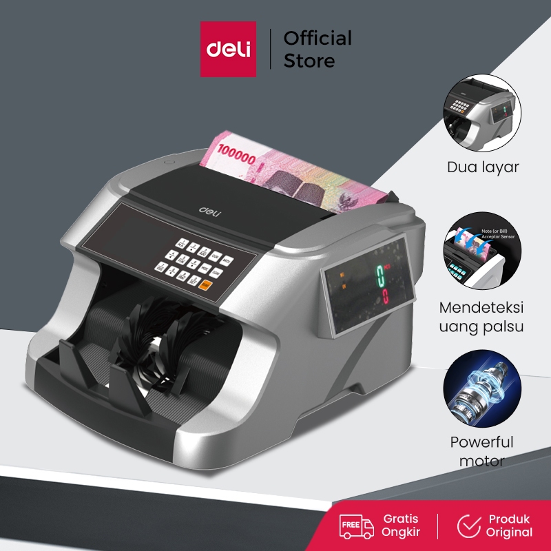 Jual Deli Mesin Penghitung Uang Triple Display / Money Counter Alat ...