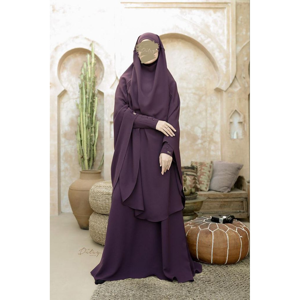 Jual LAINNIE BLACK MAIRA MAZEN DARK PLUM CARAFE FK SHAIZA SHAIDA LONG M L XL | Shopee Indonesia