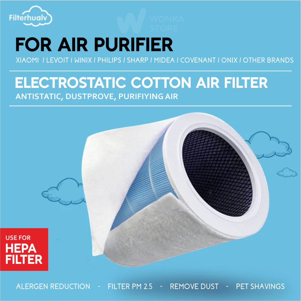 Jual FILTER AIR PURIFIER COTTON Electrostatic Hepa Penyaring Debu ...
