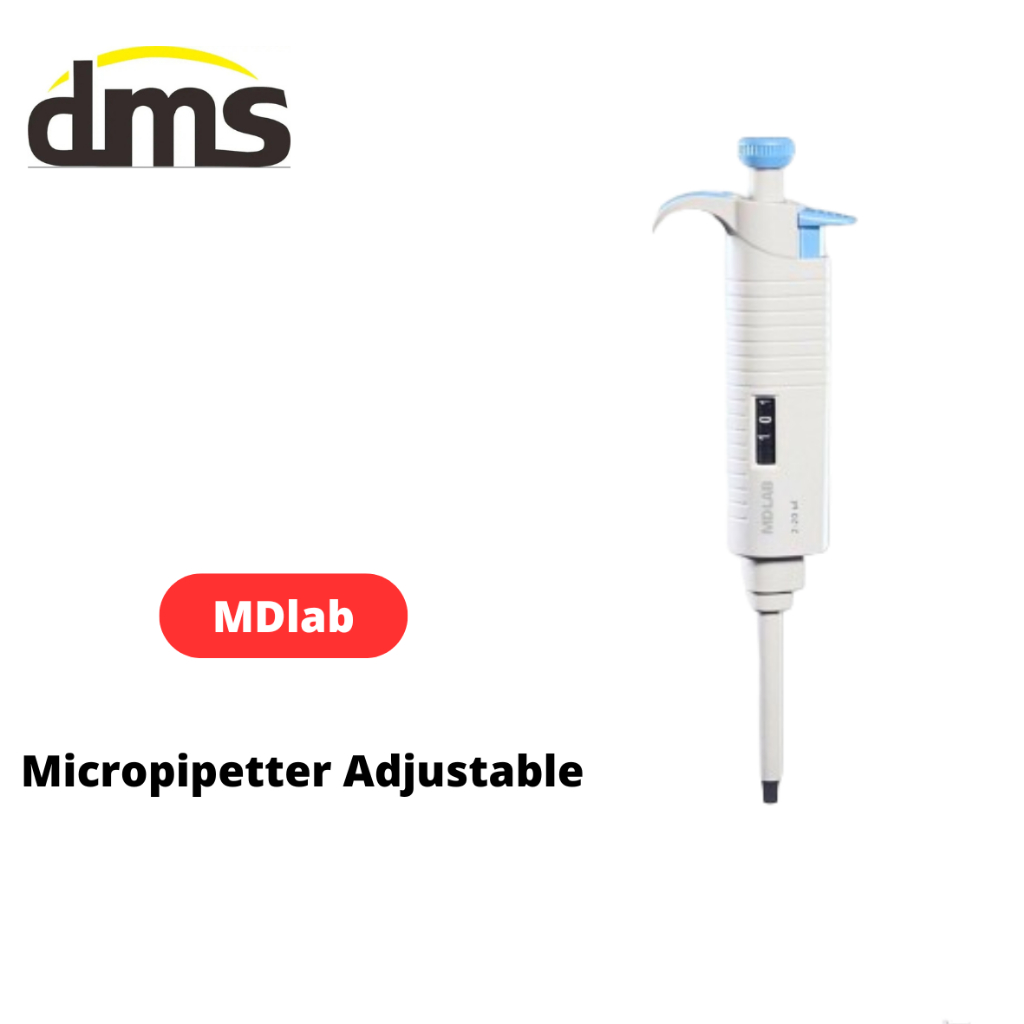Jual Micropipette Plus Adjustable Single Volume 500-5000uL MDlab ...