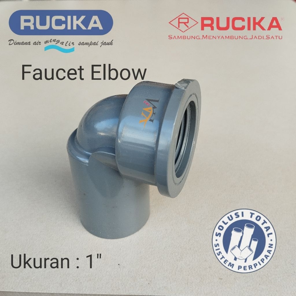Jual FAUCET ELBOW DRAT DALAM PVC AW RUCIKA 1 INCH | Shopee Indonesia