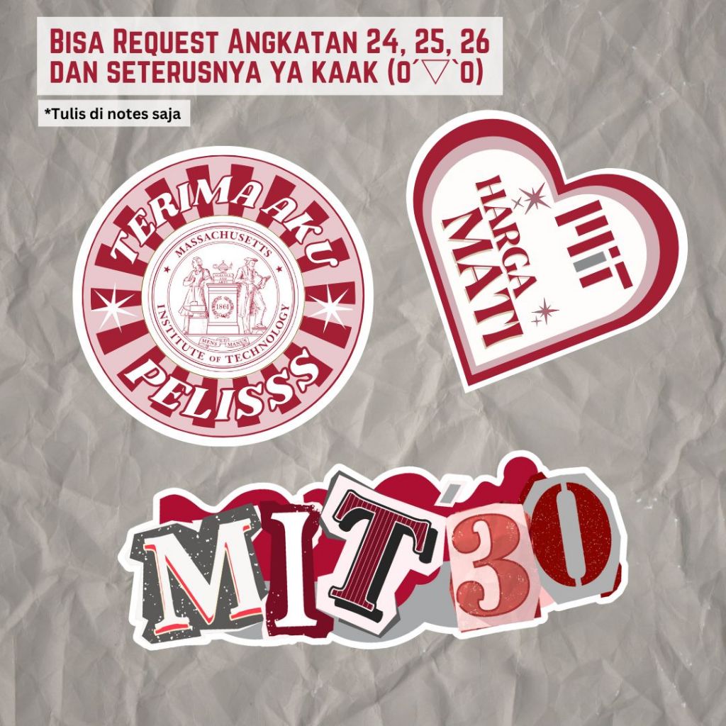 Jual STIKER CAMABA Massachusetts Institute of Technology MIT ...
