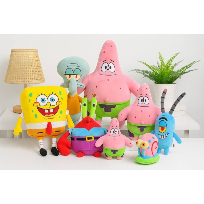 Jual Boneka Spongebob Patrick Garry Squidward Bahan Yelvo Halus ...