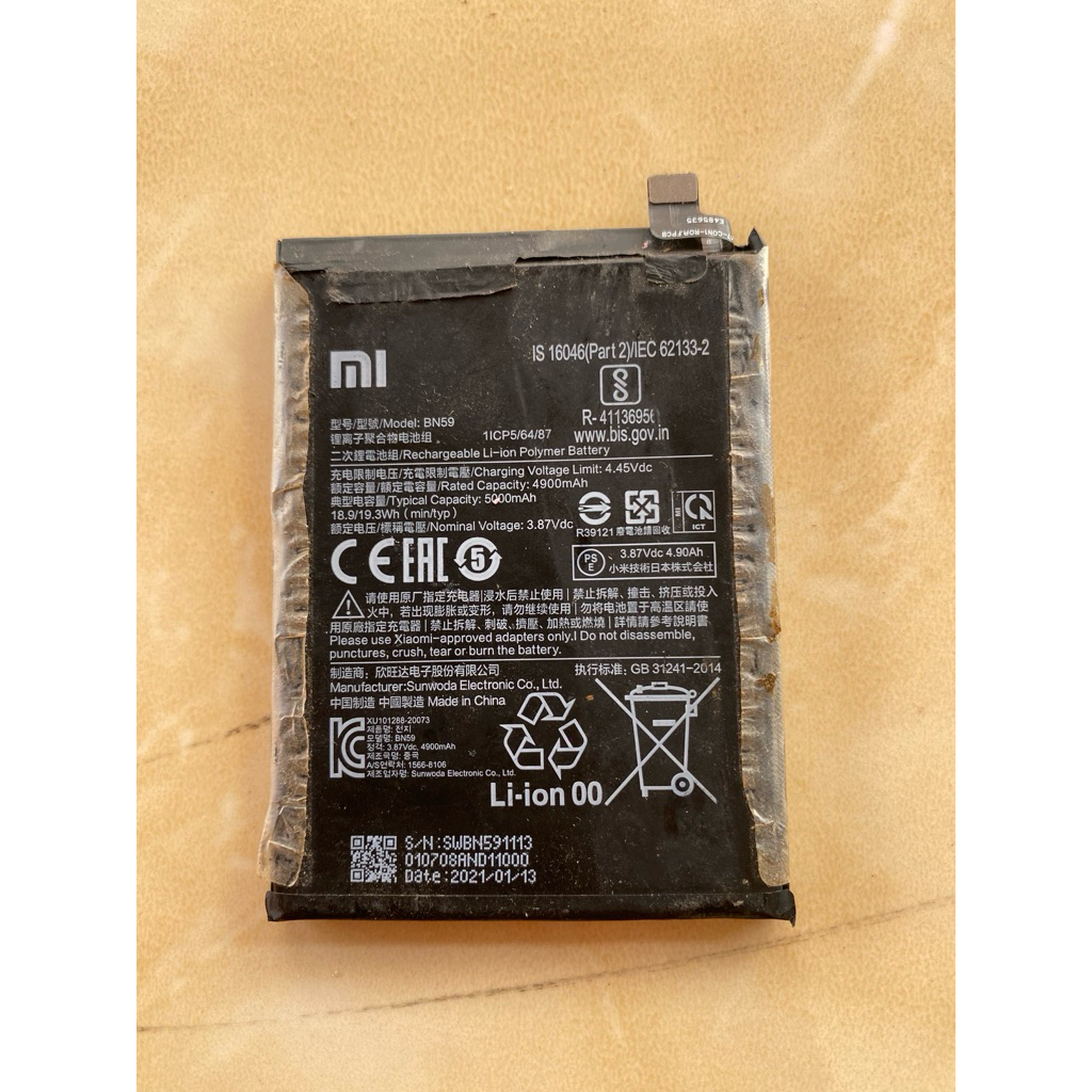 Jual Baterai batre redmi note 10/10s orignal copotan | Shopee Indonesia