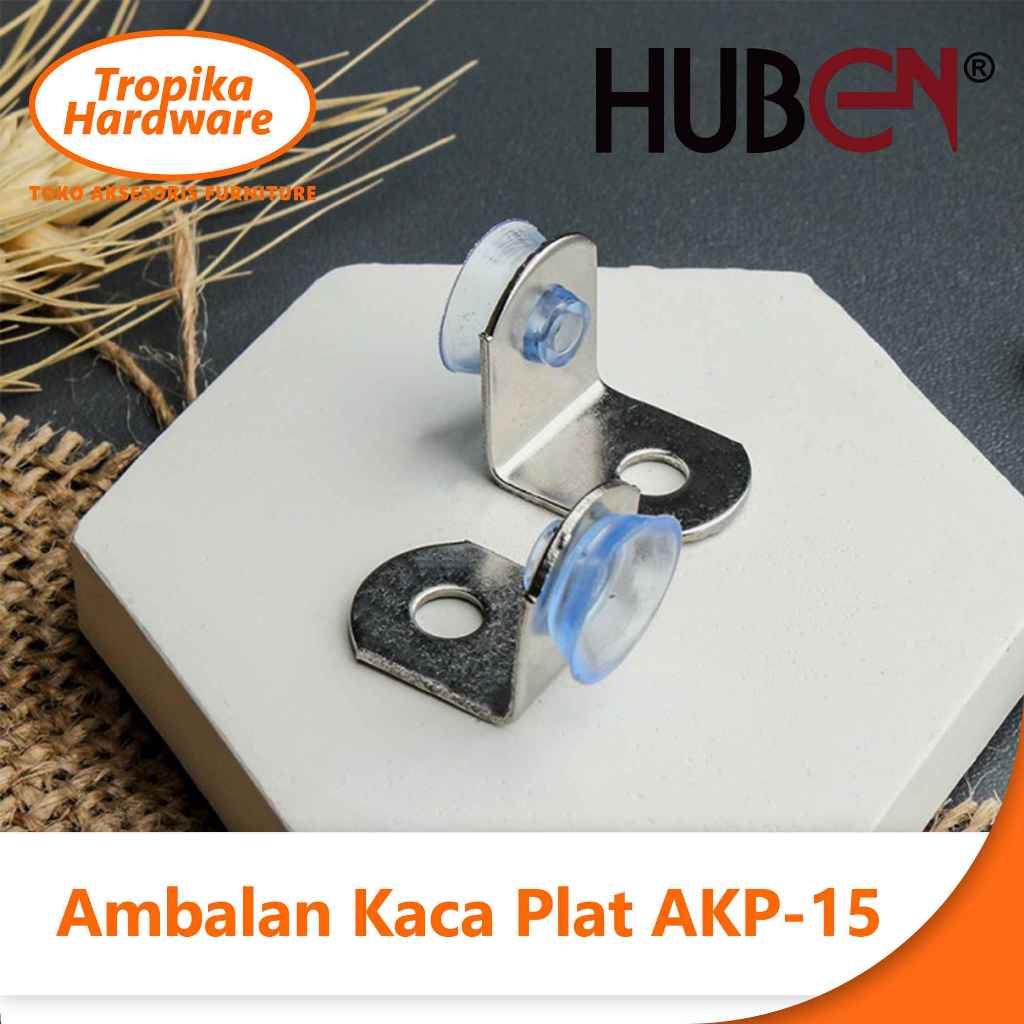 Jual HUBEN - Ambalan Kaca Plat AKP-15 | Penyangga Siku Rak Plat L ...