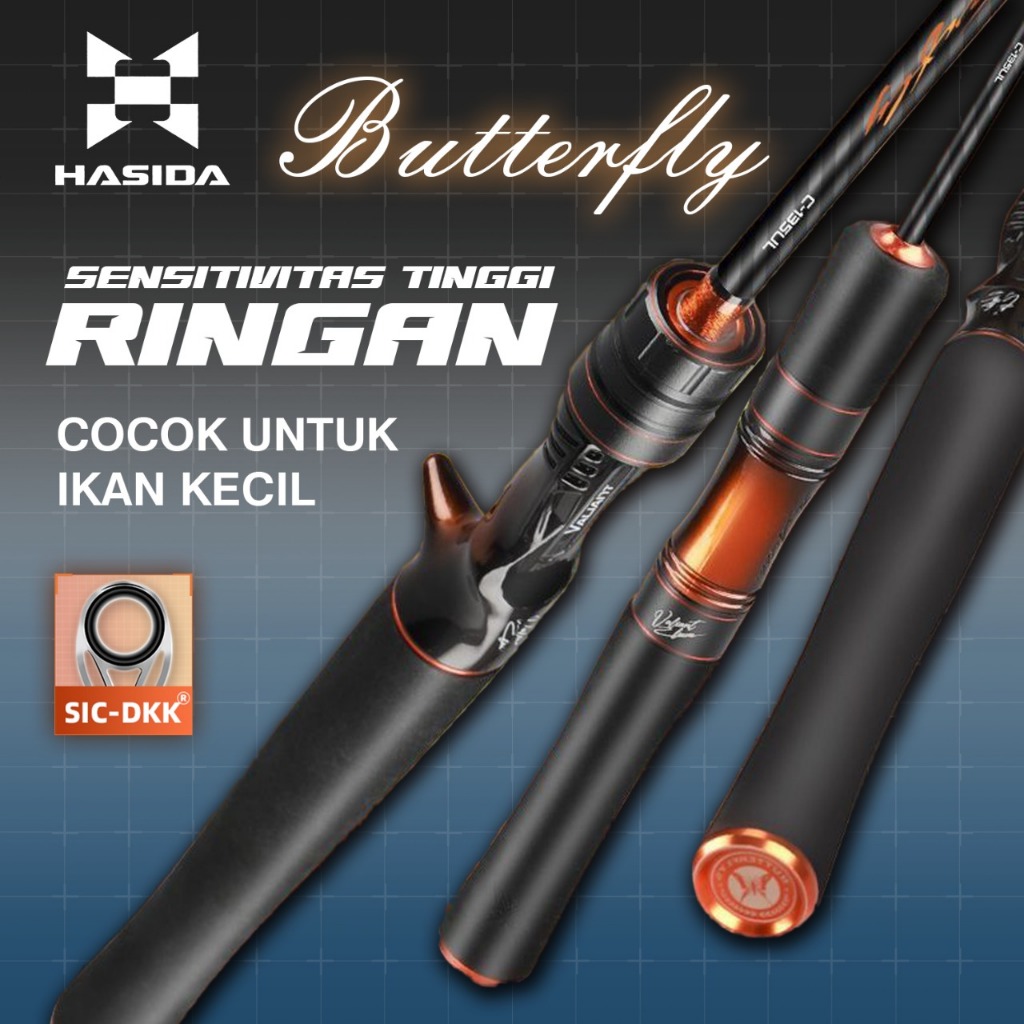 Jual JORAN HASIDA BUTTERFLY C-135UL S-150UL C-168UL S-180UL Baitcasting ...