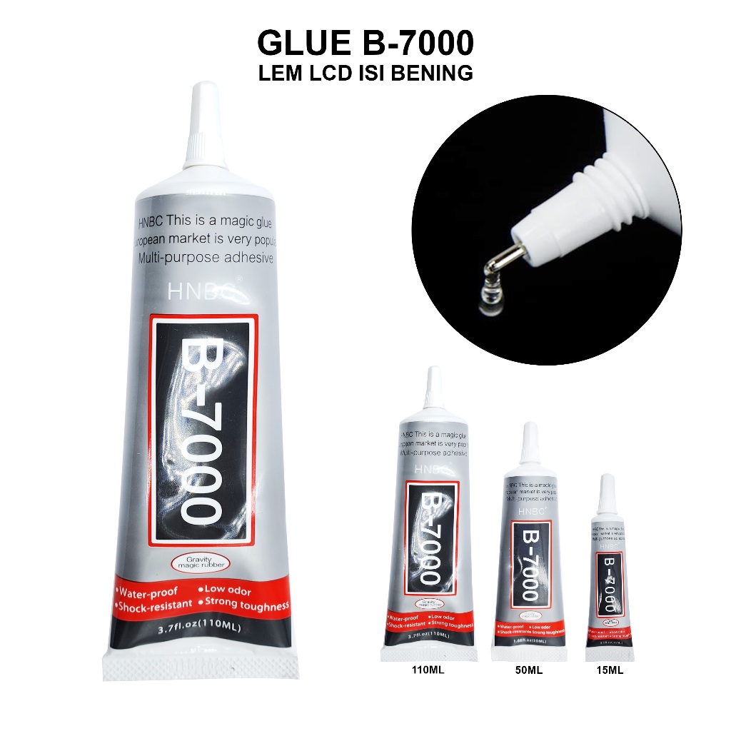 Jual LEM LCD TOUCHSCREEN B-7000 15ML CASING LEM LCD HEADPHONE CAIRAN BENING | Shopee Indonesia