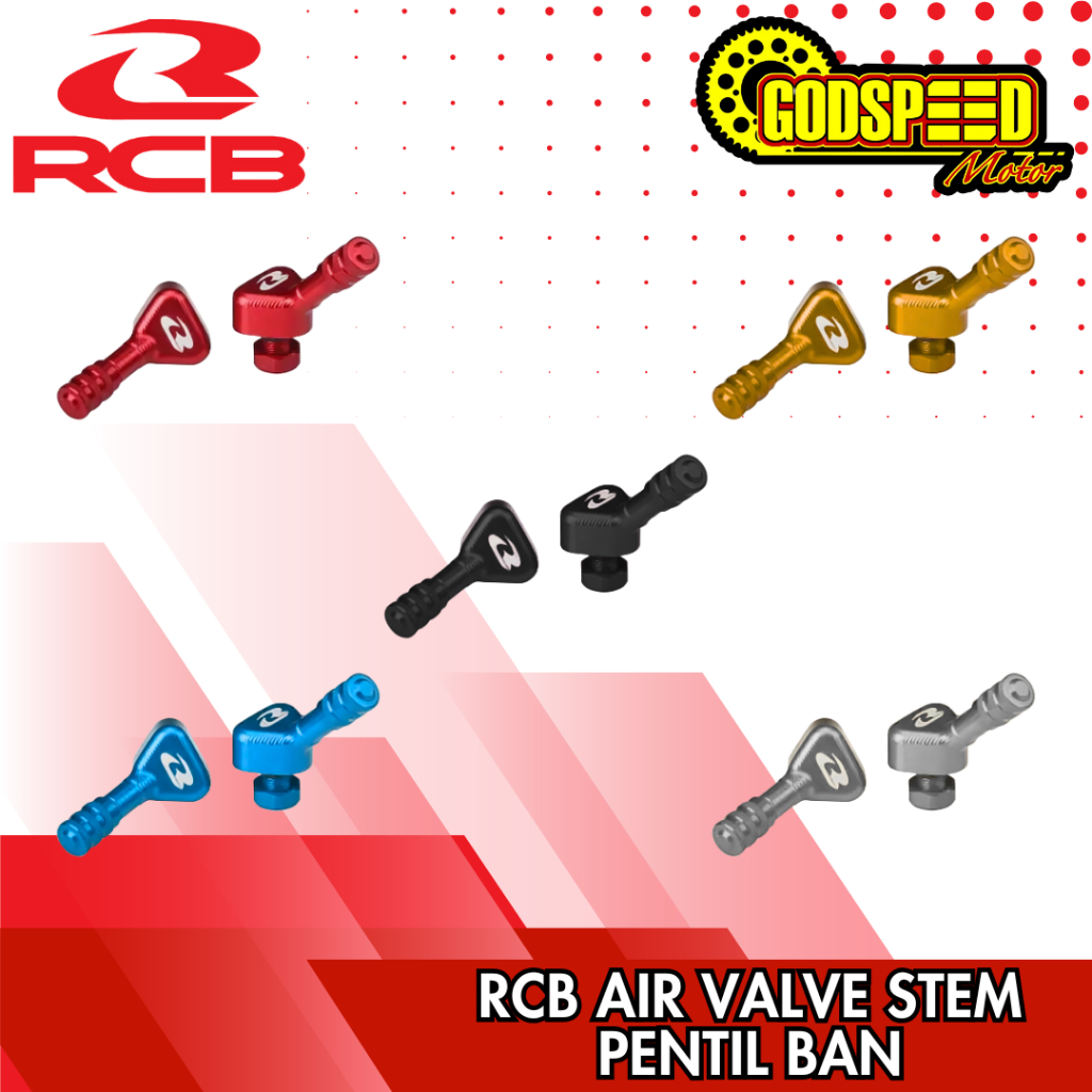 Jual RCB PENTIL BAN TUBELESS CNC AIR VALVE STEM V2 MIRING 8MM 10MM ...