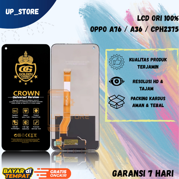 Jual LCD TOUCHSCREEN OPPO A76 / A36 / CPH2375 ORIGINAL FULLSET COMPLETE LAYAR SENTUH TERMURAH ...