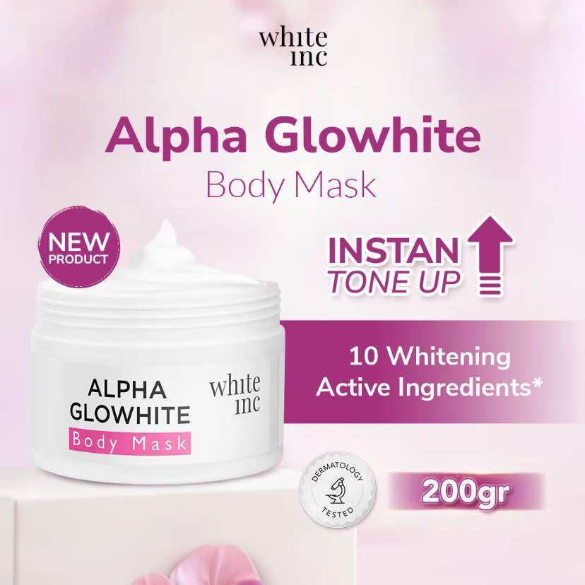 Jual White inc Alpha Glowhite Body Mask 200gr|Body Mask Alpha Glowhite ...