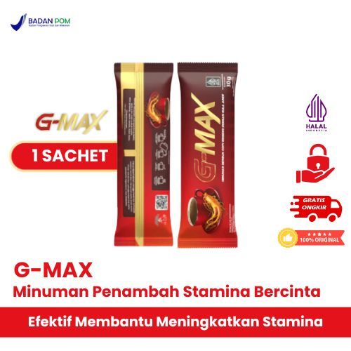 Jual 1 Sachet G MAX Minuman Kopi Stamina Pria Dewasa Kuat Tahan Lama Original Bpom Extra ...