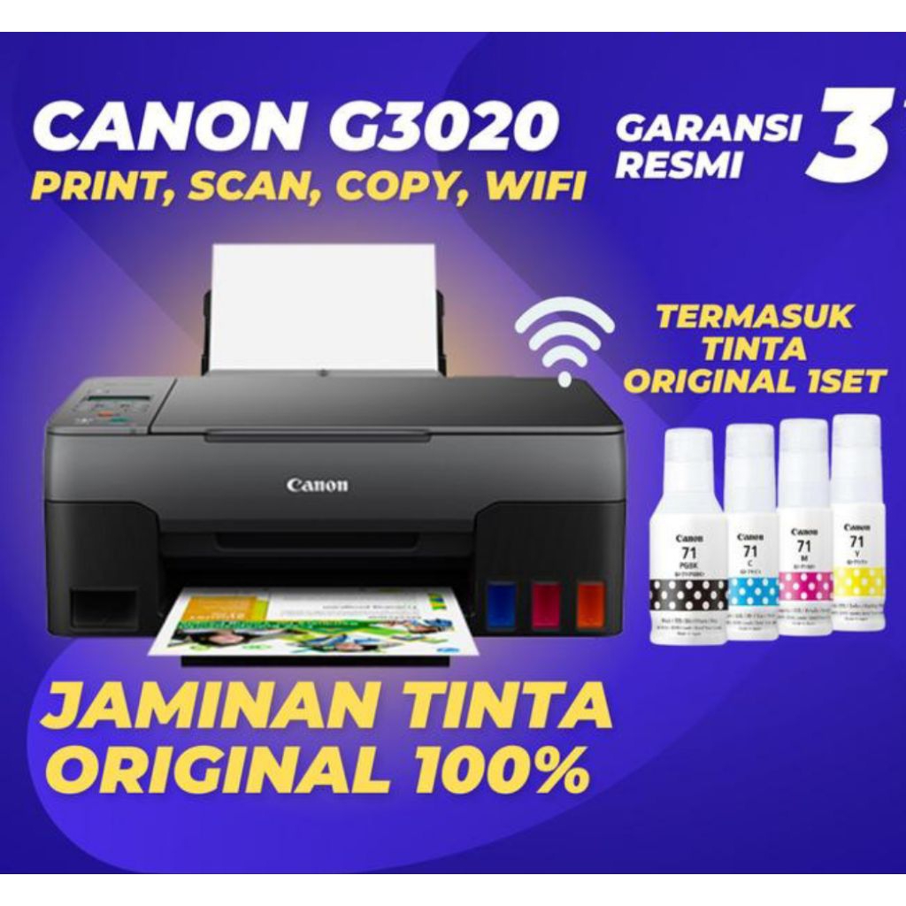 Jual Printer canon G3020 pengganti G3010 garansi resmi | Shopee Indonesia