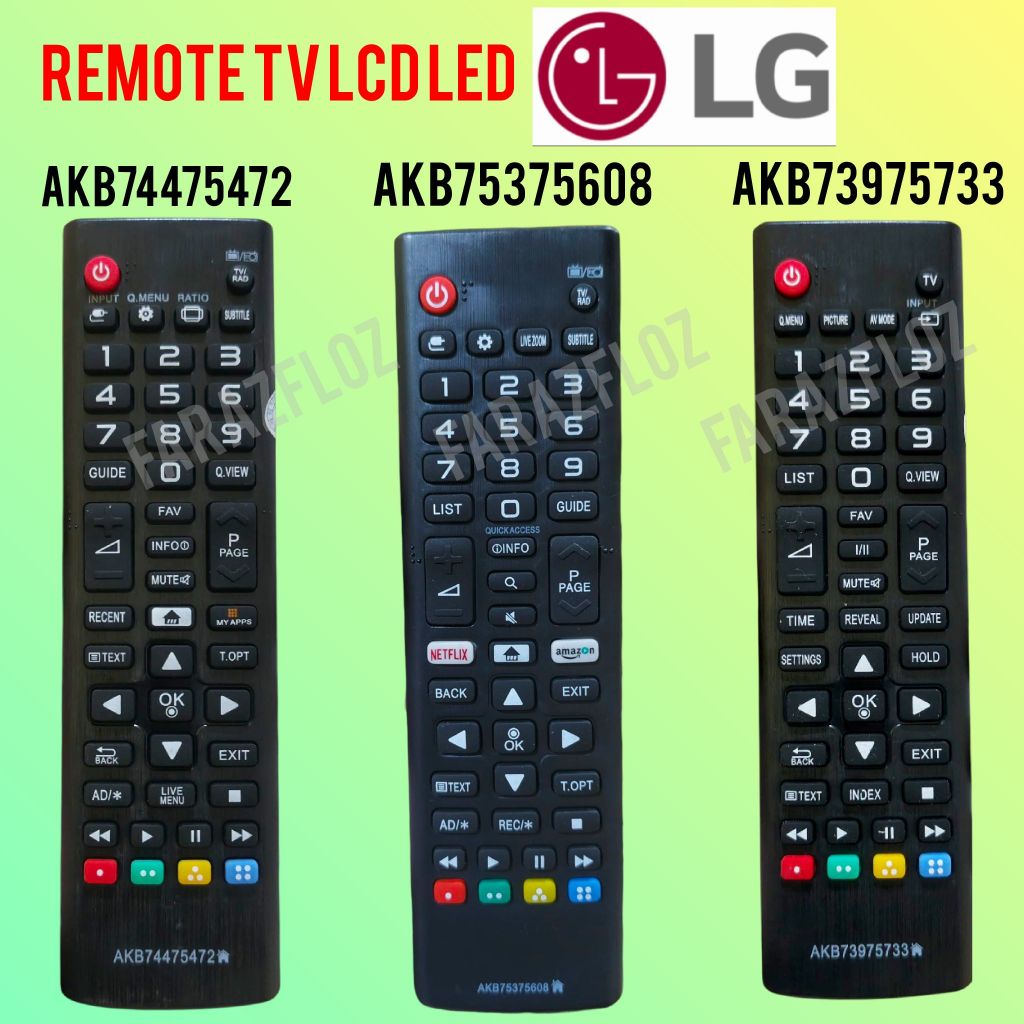 Jual Remote LG Tv lcd Led Seri Akb AKB74475472 / AKB75375608 ...
