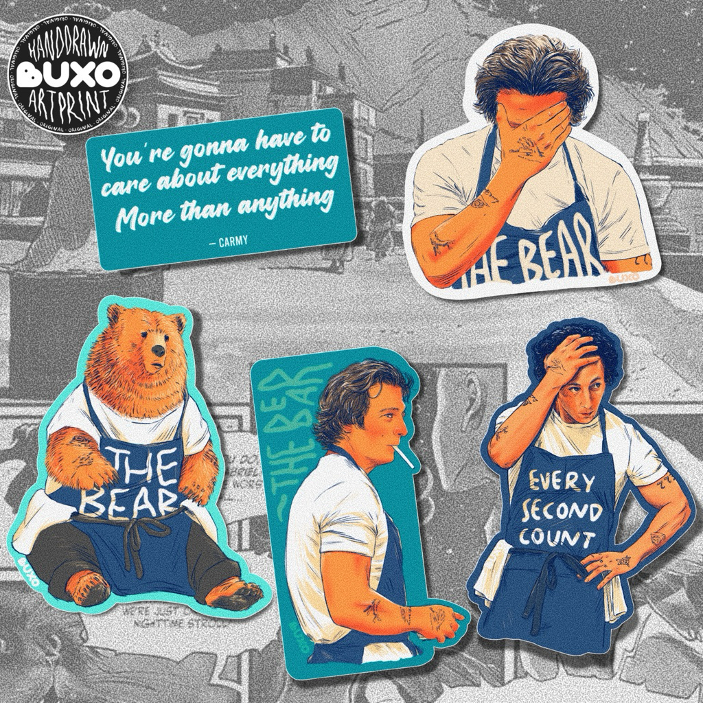 Jual buxo - THE BEAR vinyl sticker premium waterproof - quote film lucu ...