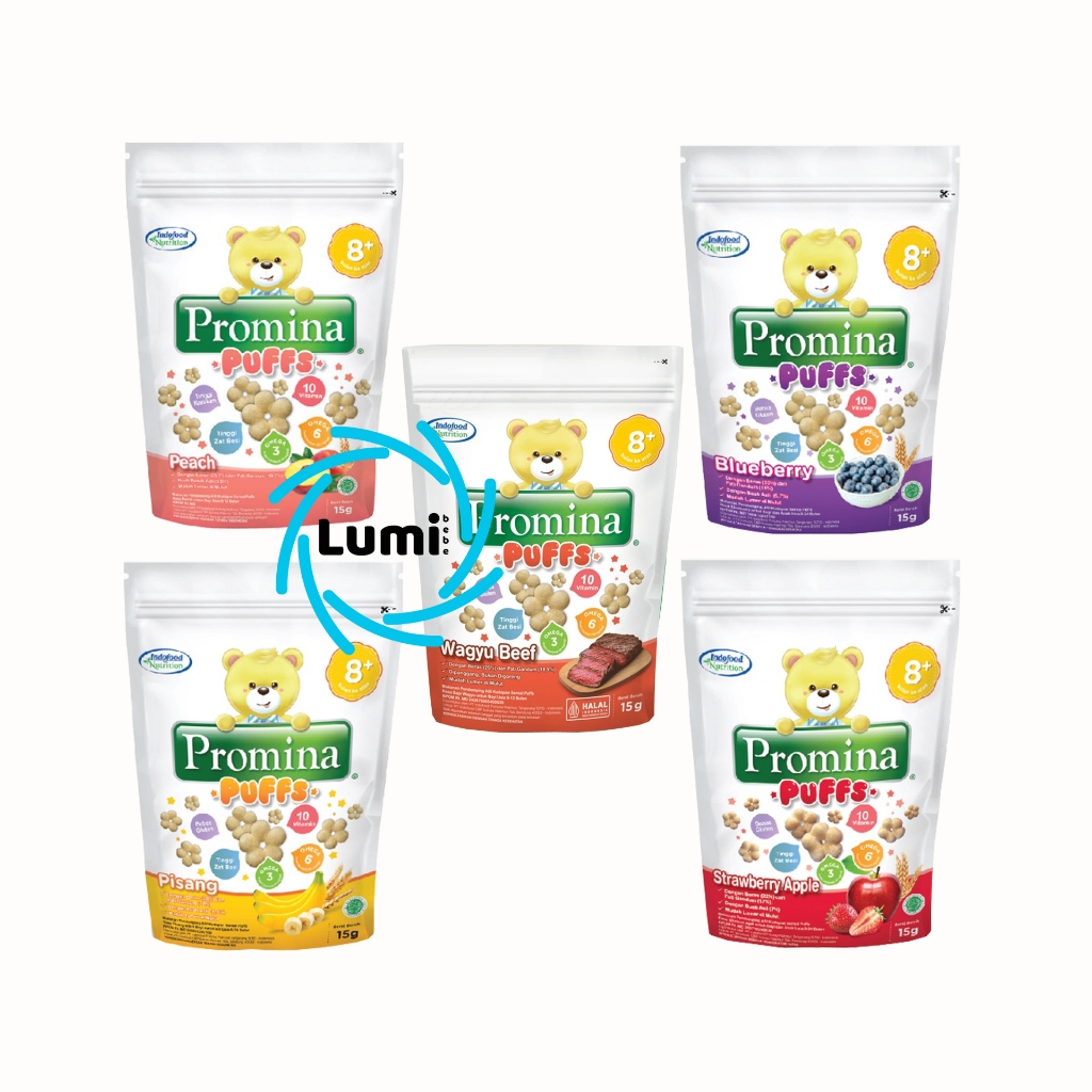 Jual PROMINA PUFF 15GR RASA PISANG BLUEBERRY STRAWBERRY PEACH | Shopee ...