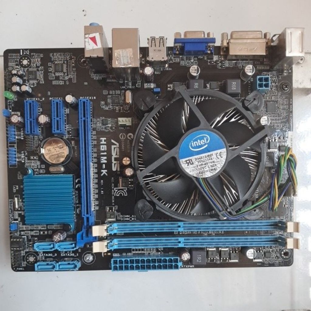Jual Motherboard Asus H61M-K prosesor core i3-2100 | Shopee Indonesia