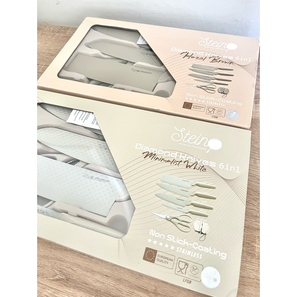 Jual Baru Segel Set Pisau Stein Cookware Diamond Knives 6 in 1 | Shopee ...