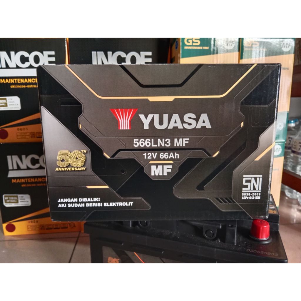 Jual Aki Mobil Toyota Fortuner VRZ, Innova Reborn Diesel 370LN3 / 566LN3 YUASA MF Aki kering ...