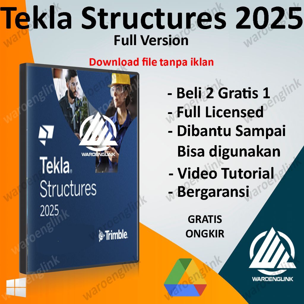 Jual Tekla Structure 2025 Terbaru | Video Install | Windows | Full Version | Lifetime | Shopee ...