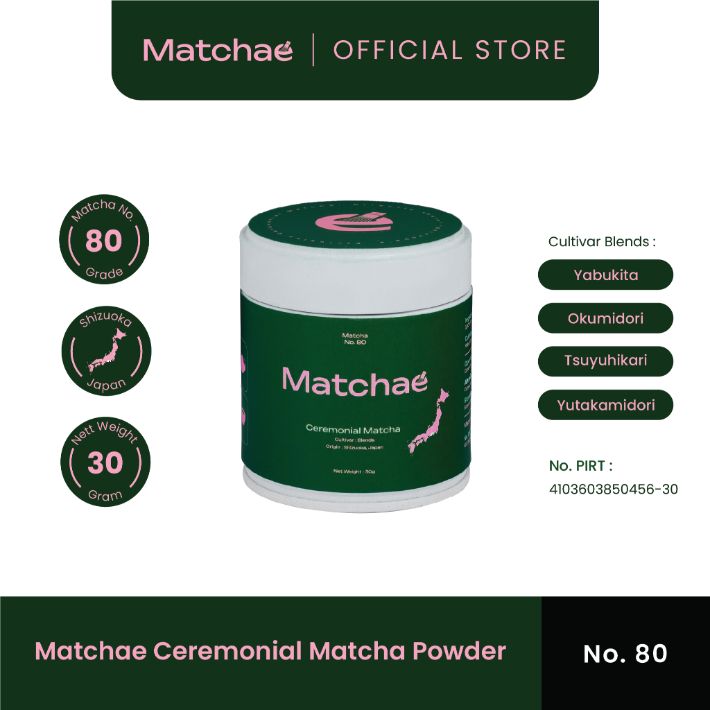 Jual MATCHAE - Japanese Shizuoka Pure Ceremonial Matcha Powder No.80 30 ...
