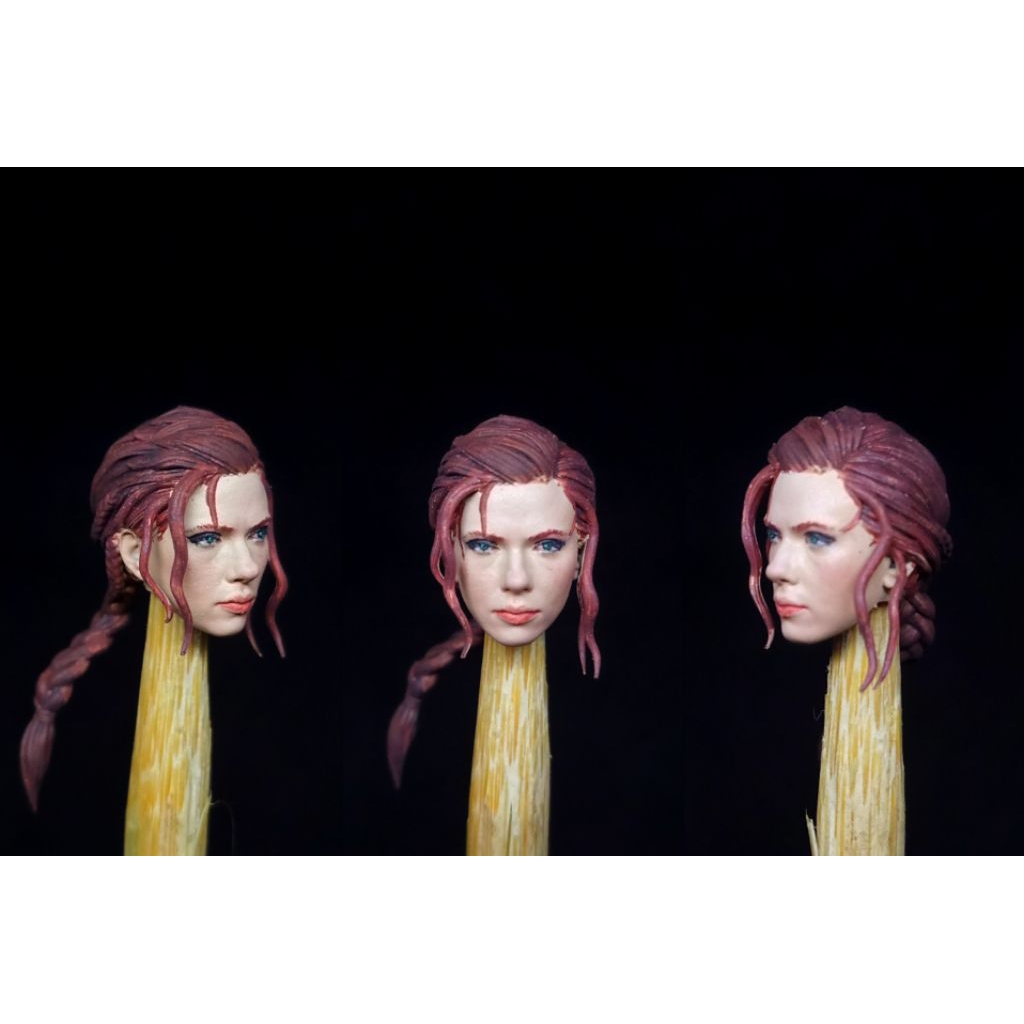 Jual Headsculpt custom Kitbash Black widow Marvel action figure ...