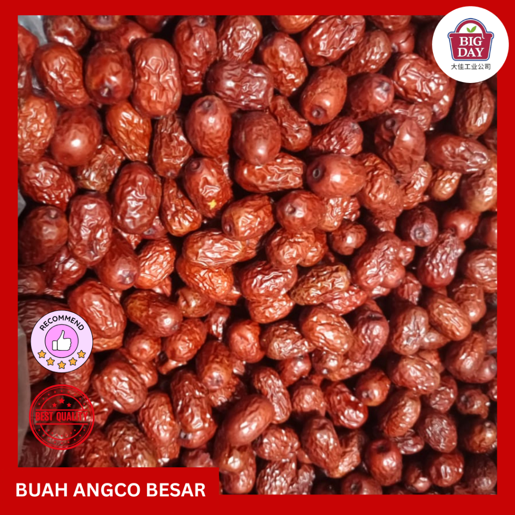 Jual Angco 500gr Buah Kurma Merah Red Dates penambah Trombosit ber ...