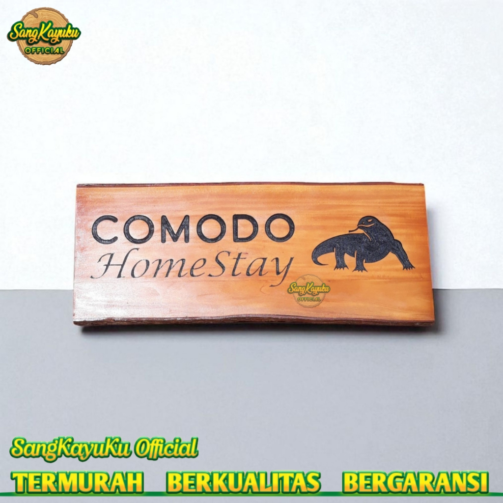 Jual SangkayuKu Sign board kayu ukir rustic wood signage papan nama ...